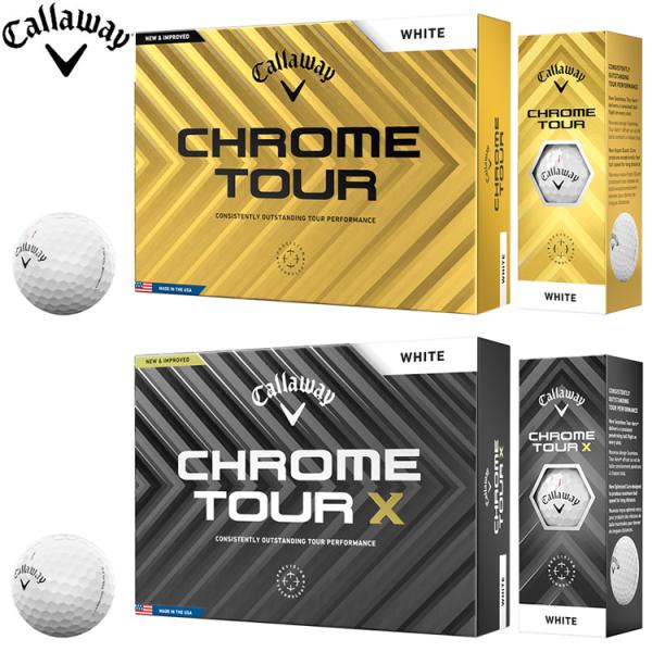 ボール名：CHROME TOUR ボールコア：ハイパー・ファストソフト・コア中間層：デュアル・ハイスピードマントルカバー：ハイ・パフォーマンス・ツアーウレタンソフトカバーカバーパターン：シームレス・ツアーエアロボール構造：4ピース生産国：ア...