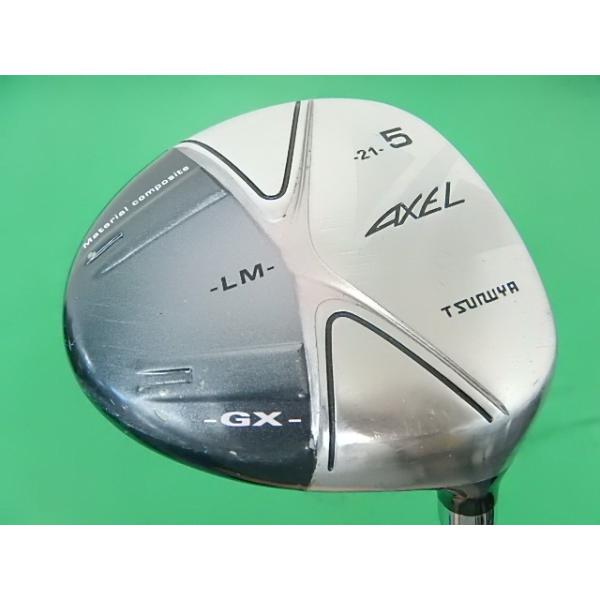 ■種別：レディースフェアウェイウッド　■メーカー：ツルヤ■モデル：アクセル GX LM　■シャフト：AXEL GX■フレックス：L　■ロフト：21■本数：1　■番手：5W■長さ：41.5　■クラブ重量：280■ライ角：0　■バランス：C2■...