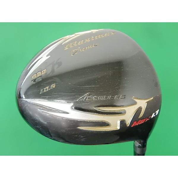 ■種別：ドライバー　■メーカー：ワークス■モデル：WORKS MAXIMAX PREMIA MAX1.7　■シャフト：V-SPECαIII■フレックス：R　■ロフト：10.5■本数：1　■番手：1W■長さ：45.5　■クラブ重量：296■ラ...