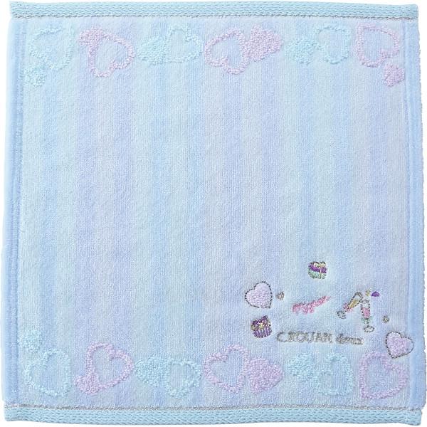 婦人向けタオルハンカチです。ワイングラスなどパーティー雰囲気がかわいらしいデザインです。●婦人タオルハンカチ1枚●綿100％●現品約25×25ｃｍタイプ：パーティーブルーＣＲＴ−525 ＢＬ