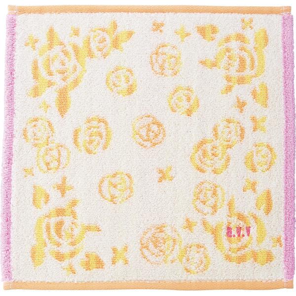 婦人向けタオルハンカチです。薔薇が散りばめられたおしゃれなデザインです。●婦人タオルハンカチ1枚●綿100％●現品約25×25ｃｍタイプ：薔薇イエローＡＶＴ−06 ＹＥ