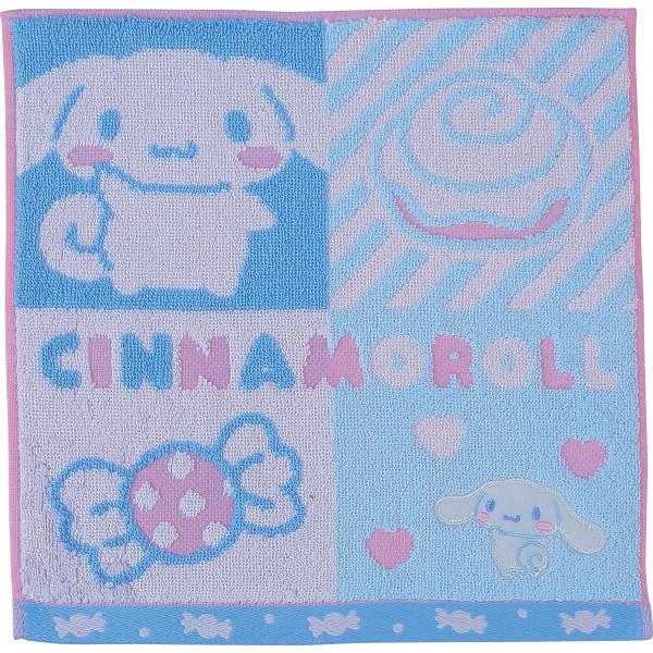 サンリオ キティのワンポイントアップリケがかわいいタオルハンカチ●タオルハンカチ1枚●綿100％●現品約25×25ｃｍタイプ：シナモロールＰＯ203100