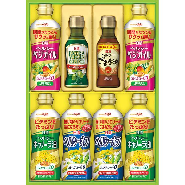 ご家庭で人気のオリーブオイル、ごま油にヘルシーキャノーラ油などの汎用油をバラエティ豊かに詰合せた内容です。●ヘルシーキャノーラ油350ｇ×2、ヘルシーベジオイル350ｇ×2、ヘルシーオフ350ｇ×2、エキストラバージンオリーブオイル145ｇ...