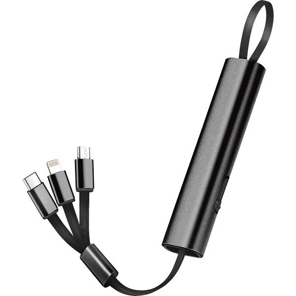 デバイスに応じて、3種類を使い分けていただくスティック型ケーブルです。入力：ＵＳＢ−Ａ 出力：ＴＹＰＥ−Ｃ，ｉＰｈｏｎｅ用コネクタ、Ｍｉｃｒｏ ＵＳＢ。3個同時充電・給電可能。●入力=ＵＳＢ−Ａ、出力=ＴＹＰＥ−Ｃ・ｉＰｈｏｎｅ用コネクタ・...