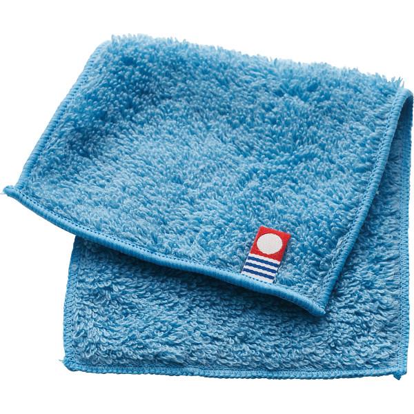 特許技術の魔法の糸で織りあげた環境にやさしいサスティナブルな今治ハーフハンカチです。今治タオルブランド認定番号：第2020-719号●ハーフハンカチ1枚●綿100％（パイル部分=オーガニックコットン）●現品約10×20ｃｍタイプ：ブルー64808