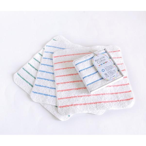 ”もったいない”から生まれたタオル●タオルハンカチ1枚●綿100％●現品約25×25ｃｍタイプ：レッドＴＱＳ0502611Ｒ