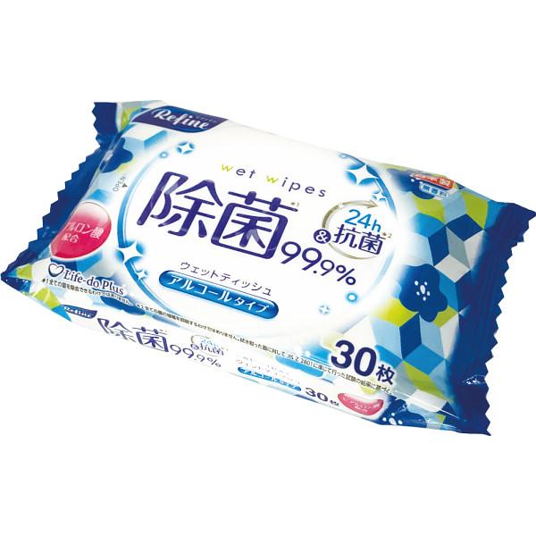 アルコール配合のおでかけタイプのウェットティッシュです。●不織布●現品約14.5×8.5×3ｃｍ、（シートサイズ）約15×20ｃｍＬＤ−123