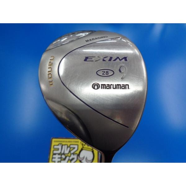 ■種別：レディースフェアウェイウッド　■メーカー：マルマン■モデル：エクシムNANOII　■シャフト：MSEC EX-03 typeF■フレックス：L　■ロフト：28■本数：1　■番手：9W■長さ：40　■クラブ重量：287■ライ角：60....