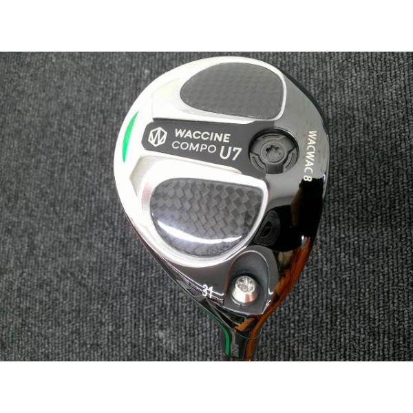 ■種別：ユーティリティ(ロングアイアンを含む)　■メーカー：ワクチンコンポ■モデル：WACWAC8　■シャフト：WACCINE COMPO GR601■フレックス：　■ロフト：31■本数：1　■番手：U7■長さ：38.25　■クラブ重量：3...