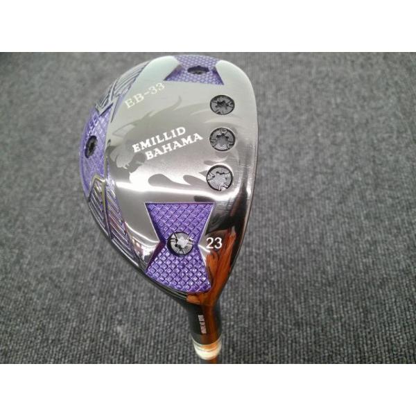 ■種別：ユーティリティ(ロングアイアンを含む)　■メーカー：エミリッドバハマ■モデル：EB-33 ユーティリティ サファイアブルー　■シャフト：MCI BLACK 100■フレックス：S　■ロフト：23■本数：1　■番手：23■長さ：39....