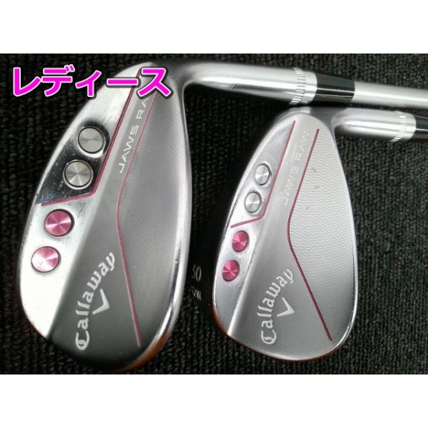 ■種別：レディースウェッジ　■メーカー：キャロウェイ■モデル：JAWS RAW CHROME 50/56 2本セット　■シャフト：ELDIO40 for Callaway(JP)■フレックス：L　■ロフト：5056■本数：2　■番手：505...