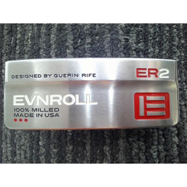 ■種別：パター　■メーカー：イーブンゴルフ■モデル：EVNROLL ER2　■シャフト：オリジナルスチール■フレックス：　■ロフト：0■本数：1　■番手：PT■長さ：34　■クラブ重量：577■バランス：E2■キックポイント：　■ヘッド素材...