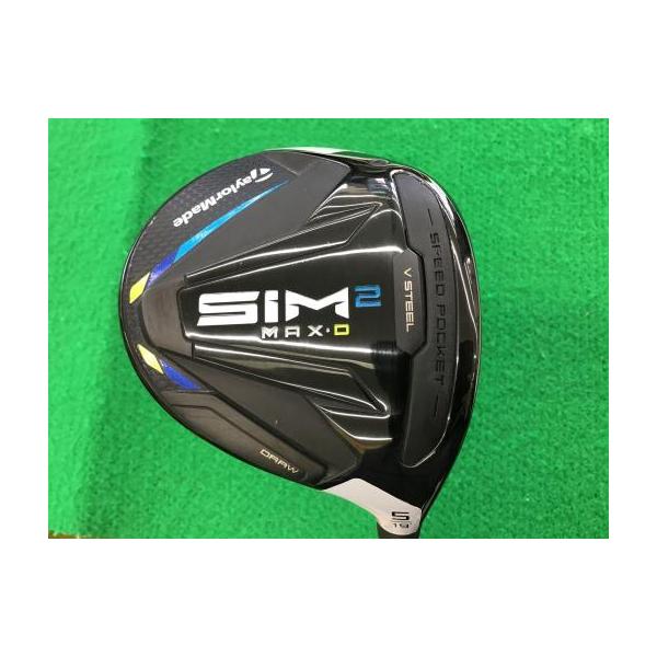 中古　Cランク　テーラーメイド　ＳＩＭ２　ＳＩＭ２　ＭＡＸ−Ｄ　５Ｗ　レディース　フェアウェイウッド　ＴＥＮＳＥＩ　ＢＬＵＥ　ＴＭ４０（ＳＩＭ２　ＦＷ） 　フレックスＬ ロフト角:19.00