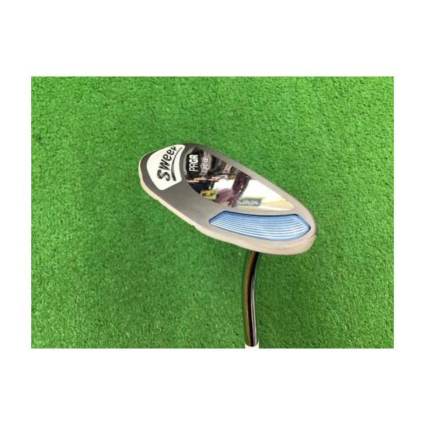 中古　Cランク　プロギア　Ｓｗｅｅｐ　ＳＷＥＥＰ　ＰＴ−１５（ブラック×ブルー）　３２インチ　レディース　パター　スチール 　フレックスその他 ロフト角:3.00