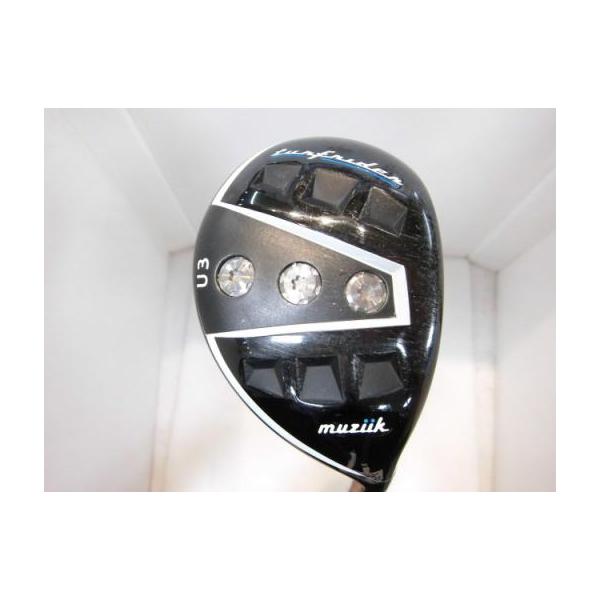 中古　Cランク　ムジーク ムジーク TURFRIDER HYBRID muziik TURFRIDER HYBRID U3 ユーティリティ 純正特注シャフト 0インチ フレックスその他