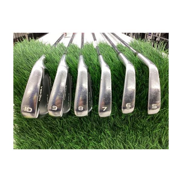 中古　Dランク　本間ゴルフ　ＴＯＵＲ　ＷＯＲＬＤ　ＴＯＵＲ　ＷＯＲＬＤ　ＴＷ７３７Ｖ　６Ｓ（実本数：６本セット）　アイアンセット　純正特注シャフト 　フレックスＸ ロフト角:25.00