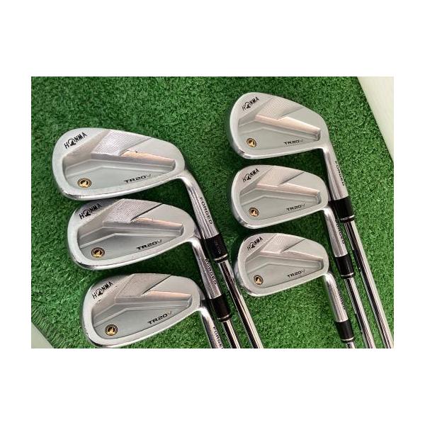 中古　Dランク　本間ゴルフ　ＴＯＵＲ　ＷＯＲＬＤ　ＴＯＵＲ　ＷＯＲＬＤ　ＴＲ２０Ｖ　６Ｓ（実本数：６本セット）　アイアンセット　ＮＳ　ＰＲＯ　ＭＯＤＵＳ３　ＦＯＲ　Ｔ／／ＷＯＲＬＤ 　フレックスＳ ロフト角:25.00