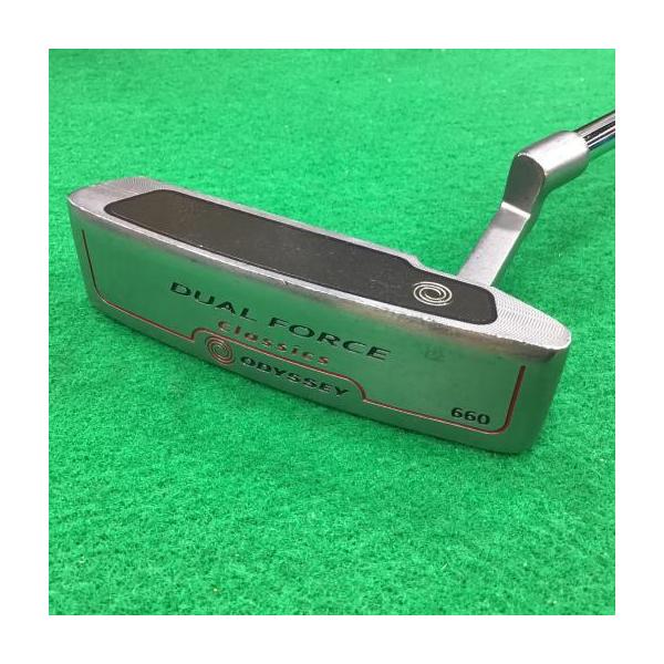 中古　Cランク　オデッセイ　ＤＵＡＬ　ＦＯＲＣＥ　Ｃｌａｓｓｉｃｓ　ＤＵＡＬ　ＦＯＲＣＥ　Ｃｌａｓｓｉｃｓ　６６０　３３インチ　パター　スチール 　フレックスその他 ロフト角:3.00