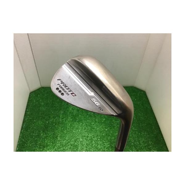中古　Dランク　ＰＲＯＴＯ−ＣＯＮＣＥＰＴ　ＰＲＯＴＯ−ＣＯＮＣＥＰＴ　ＰＲＯＴＯ−ＣＯＮＣＥＰＴ　ＦＯＲＧＥＤ　ＷＥＤＧＥ（メッキ）　５６°／１０°　ウェッジ　リシャフト 　フレックスその他 ロフト角:56.00
