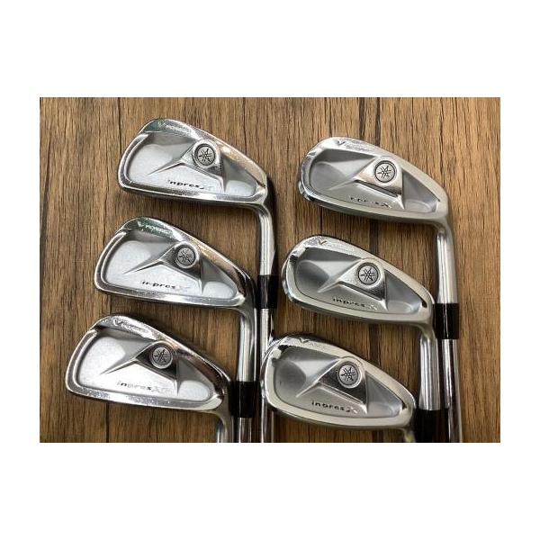 中古　Cランク　ヤマハ　ｉｎｐｒｅｓ　Ｘ　ｉｎｐｒｅｓ　Ｘ　Ｖ　ＦＯＲＧＥＤ（２０１０）　６Ｓ（実本数：６本セット）　アイアンセット　ＮＳ　ＰＲＯ　９５０ＧＨ 　フレックスＳ ロフト角:25.00