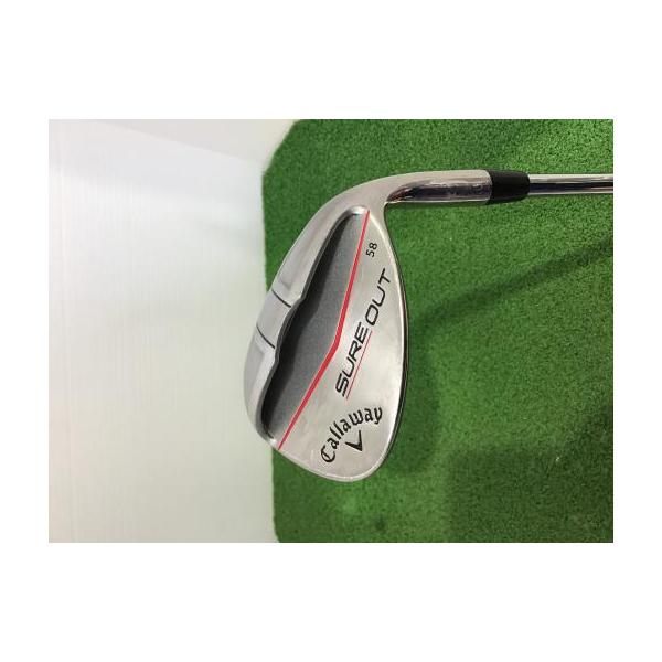 中古　Cランク　キャロウェイ シュアアウト SURE OUT 58° ウェッジ 純正特注シャフト フレックスR
