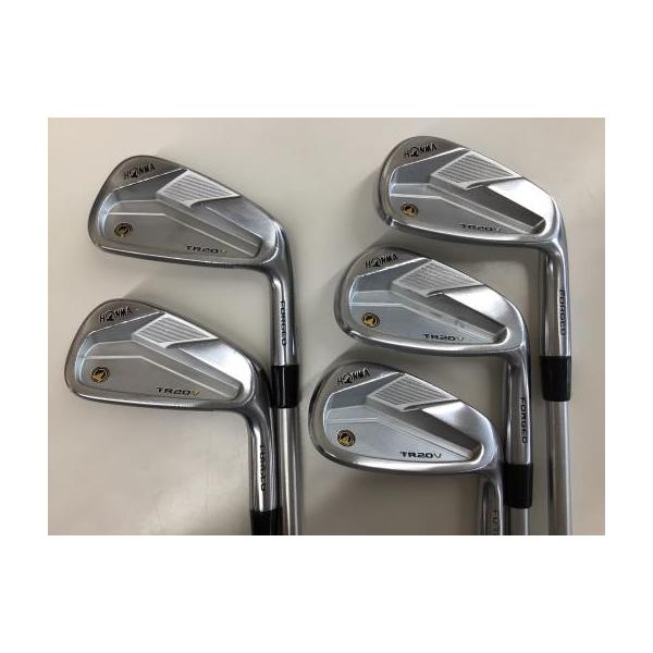 中古　Cランク　本間ゴルフ　ＴＯＵＲ　ＷＯＲＬＤ　ＴＯＵＲ　ＷＯＲＬＤ　ＴＲ２０Ｖ　６Ｓ（実本数：５本セット）　アイアンセット　純正特注シャフト 　フレックスＳ ロフト角:25.00