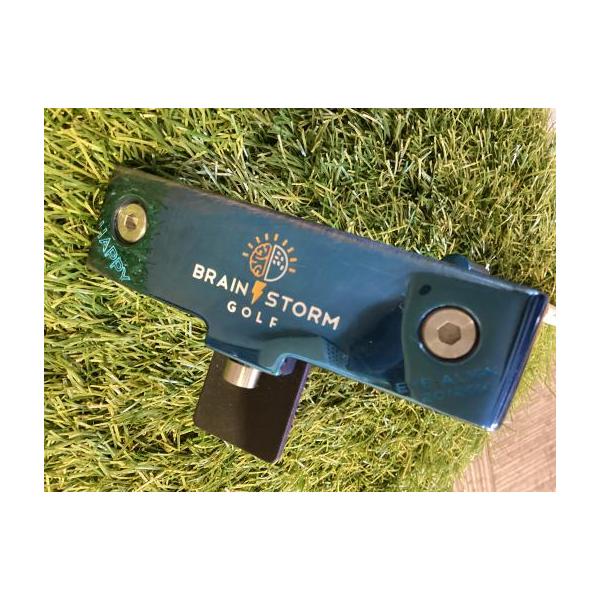 中古　Cランク　ＢＲＡＩＮ　ＳＴＯＲＭ　ＧＯＬＦ　ＨＡＰＰＹ　ＨＡＰＰＹ　Ｅｙｅ　Ａｌｉｇｎ　ＢＬＡＤＥ　３４インチ　ＵＳＡ　パター　スチール 　フレックスその他 ロフト角:0.00
