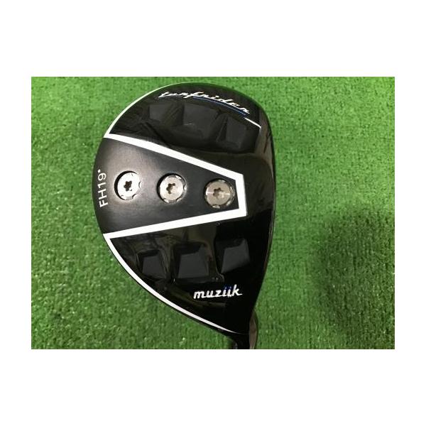 中古　Cランク　ｍｕｚｉｉｋ　ｍｕｚｉｉｋ　ｍｕｚｉｉｋ　ＴＵＲＦＲＩＤＥＲ　ＦＷ　ＨＹＢＲＩＤ　１９°　フェアウェイウッド　純正特注シャフト 　フレックスＲ ロフト角:19.00