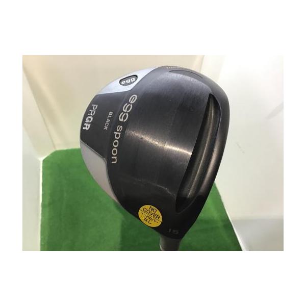 中古　Cランク　プロギア　ｅｇｇ　ｅｇｇ　ｓｐｏｏｎ　ＢＬＡＣＫ　１５°　フェアウェイウッド　純正特注シャフト 　フレックスＳ ロフト角:15.00