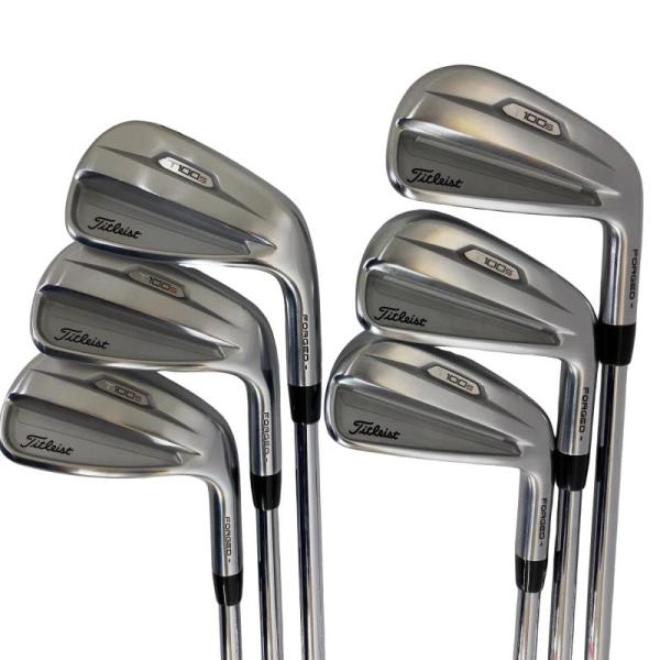 中古　Cランク　タイトリスト　Ｔｉｔｌｅｉｓｔ　Ｔｉｔｌｅｉｓｔ　Ｔ１００Ｓ（２０２１）　６Ｓ（実本数：６本セット）　アイアンセット　ＮＳ　ＰＲＯ　１０５Ｔ 　フレックスＳ ロフト角:32.00