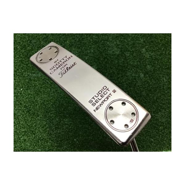 中古　Cランク　タイトリスト　ＳＣＯＴＴＹ　ＣＡＭＥＲＯＮ　ＳＴＵＤＩＯ　ＳＥＬＥＣＴ　ＳＣＯＴＴＹ　ＣＡＭＥＲＯＮ　ＳＴＵＤＩＯ　ＳＥＬＥＣＴ　ＮＥＷＰＯＲＴ　２　３４インチ（１５ｇ）　パター　スチール 　フレックスその他 ロフト角:4.00