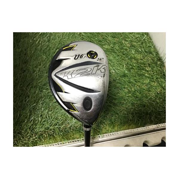 中古　Cランク　キャスコ　Ｋ２Ｋ　Ｋ２Ｋ　ワンレングスユーティリティ　Ｕ６　ユーティリティ　ＡＴＴＡＳ　ＭＢ−ＨＹ５５ 　フレックスＲ ロフト角:26.00