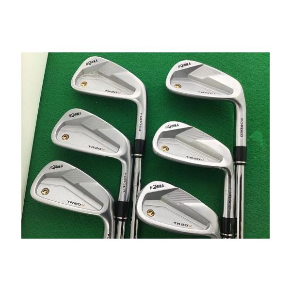 中古　Dランク　本間ゴルフ　ＴＯＵＲ　ＷＯＲＬＤ　ＴＯＵＲ　ＷＯＲＬＤ　ＴＲ２０Ｖ　６Ｓ（実本数：６本セット）　アイアンセット　ＮＳ　ＰＲＯ　ＭＯＤＵＳ３　ＦＯＲ　Ｔ／／ＷＯＲＬＤ 　フレックスＳ ロフト角:25.00