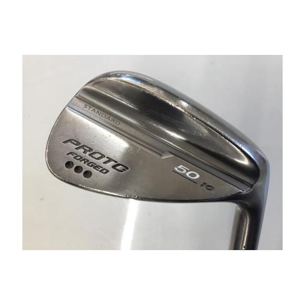 中古　Cランク　ＰＲＯＴＯ−ＣＯＮＣＥＰＴ　ＰＲＯＴＯ−ＣＯＮＣＥＰＴ　ＰＲＯＴＯ−ＣＯＮＣＥＰＴ　ＦＯＲＧＥＤ　ＷＥＤＧＥ（メッキ）　５０°／１０°　ウェッジ　純正特注シャフト 　フレックスその他 ロフト角:50.00