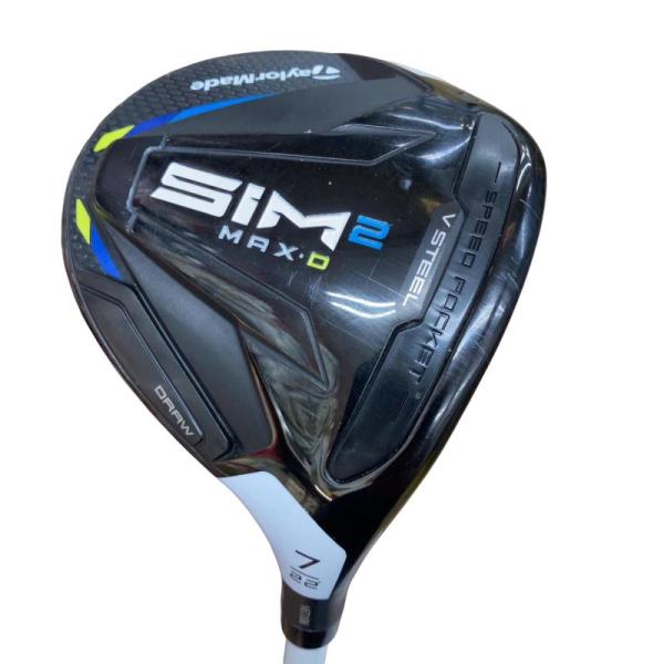 中古　Cランク　テーラーメイド　ＳＩＭ２　ＳＩＭ２　ＭＡＸ−Ｄ　７Ｗ　レディース　フェアウェイウッド　ＴＥＮＳＥＩ　ＢＬＵＥ　ＴＭ４０（ＳＩＭ２　ＦＷ） 　フレックスＬ ロフト角:22.00