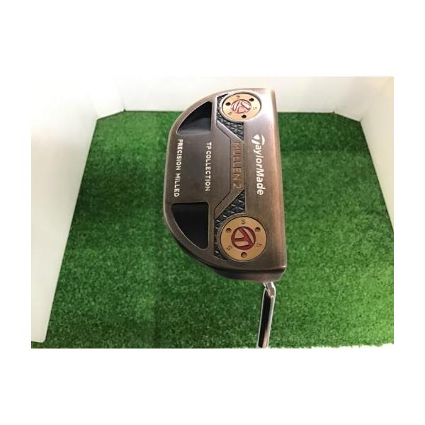 中古　Cランク　テーラーメイド　ＴＰ　ＣＯＬＬＥＣＴＩＯＮ　ＢＬＡＣＫ　ＣＯＰＰＥＲ　ＴＰ　ＣＯＬＬＥＣＴＩＯＮ　ＢＬＡＣＫ　ＣＯＰＰＥＲ　ＭＵＬＬＥＮ　２　３４インチ（スーパーストローク）　パター　スチール 　フレックスその他 ロフト角:...