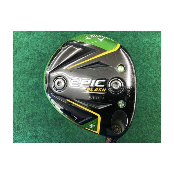 中古　Cランク　キャロウェイ　ＥＰＩＣ　ＦＬＡＳＨ　ＥＰＩＣ　ＦＬＡＳＨ　ＳＵＢＺＥＲＯ　３Ｗ＋　ＵＳＡ　フェアウェイウッド　ＴＥＮＳＥＩ　ＡＶ　ＢＬＵＥ　７５ 　フレックスＳ ロフト角:13.50