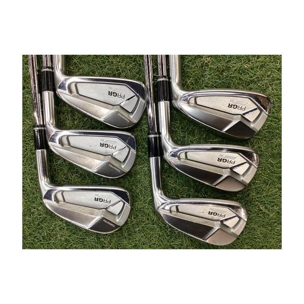 中古　Dランク　プロギア　ＰＲＧＲ　ＰＲＧＲ　０２（２０２３）　７Ｓ（実本数：６本セット）　アイアンセット　スペックスチールＩＩＩ　Ｖｅｒ．２ 　フレックスＳ ロフト角:30.00