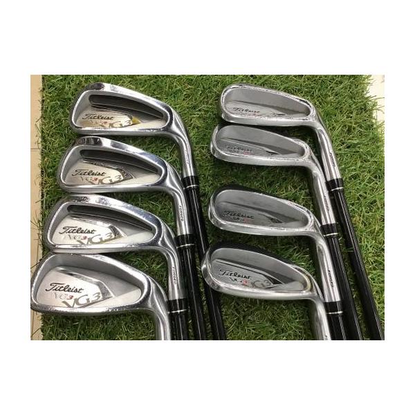 中古　Dランク　タイトリスト　Ｔｉｔｌｅｉｓｔ　Ｔｉｔｌｅｉｓｔ　ＶＧ３（２０１２）　８Ｓ（実本数：８本セット）　アイアンセット　Ｔｉｔｌｅｉｓｔ　ＶＧｉ６０（２０１２） 　フレックスＲ ロフト角:24.00
