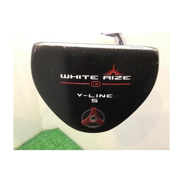 中古　Cランク　オデッセイ　ＷＨＩＴＥ　ＲＩＺＥ　ｉｘ　ＷＨＩＴＥ　ＲＩＺＥ　ｉｘ　Ｖ−ＬＩＮＥ　＃５　３４インチ　パター　スチール 　フレックスその他 ロフト角:3.00