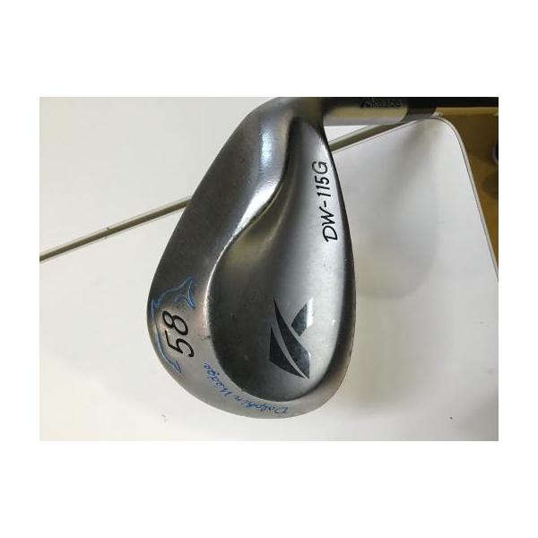中古　Cランク　キャスコ　Ｄｏｌｐｈｉｎ　Ｗｅｄｇｅ　Ｄｏｌｐｈｉｎ　Ｗｅｄｇｅ　ＤＷ−１１５Ｇ　５８°　ウェッジ　ＮＳ　ＰＲＯ　９５０ＧＨ 　フレックスＳ ロフト角:58.00