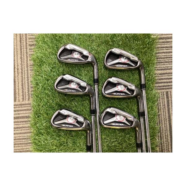 中古　Cランク　テーラーメイド　ＢＵＲＮＥＲ　ＢＵＲＮＥＲ（２００９）　　６Ｓ（実本数：６本セット）　アイアンセット　ＮＳ　ＰＲＯ　９５０ＧＨ 　フレックスＲ ロフト角:24.00