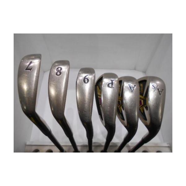 中古　Dランク　ヨネックス　ＹＯＮＥＸ　ＹＯＮＥＸ　Ｒｏｙａｌ　ＤＴＰ　７Ｓ（実本数：６本セット）　アイアンセット　ＲＥＸＩＳ　ＸＥＬＡ　ｆｏｒ　Ｒｏｙａｌ 　フレックスＲ ロフト角:27.00