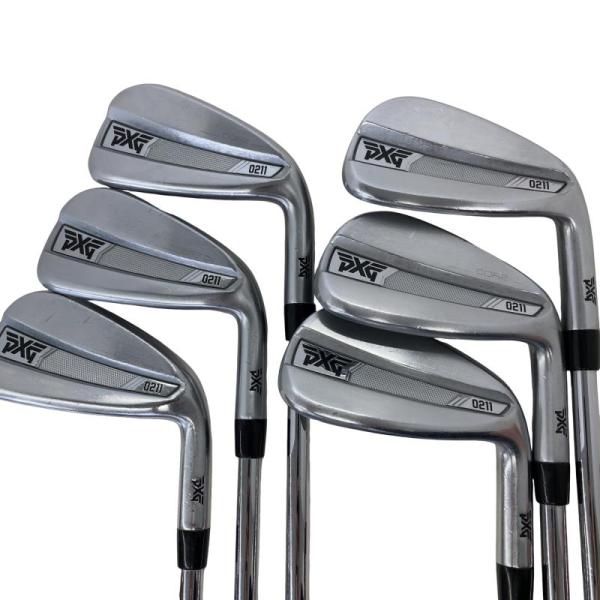 中古　Cランク　ＰＸＧ　ＰＸＧ　ＰＸＧ　０２１１ＣＯＲ２　　６Ｓ（実本数：６本セット）　アイアンセット　純正特注シャフト 　フレックスＳ ロフト角:24.00