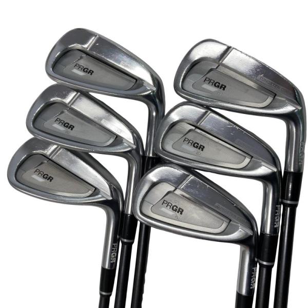 中古　Cランク　プロギア　ＰＲＧＲ　ＰＲＧＲ　０２　６Ｓ（実本数：６本セット）　アイアンセット　Ｄｉａｍａｎａ　ＦＯＲ　ＰＲＧＲ（２０２０　ＩＲ） 　フレックスＳＲ ロフト角:29.00
