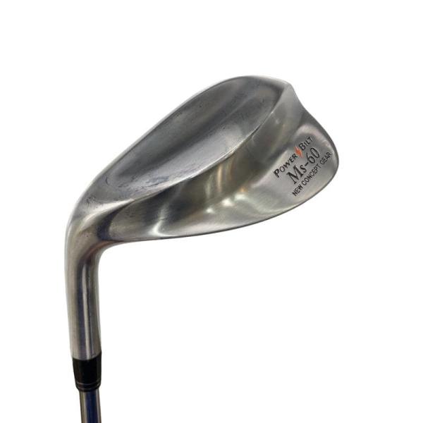 中古　Cランク　パワービルト　ＰＯＷＥＲ　ＢＩＬＴ　ＰＯＷＥＲ　ＢＩＬＴ　Ｍｓ−６０　レフティ　ウェッジ　スチール 　フレックスその他 ロフト角:60.00