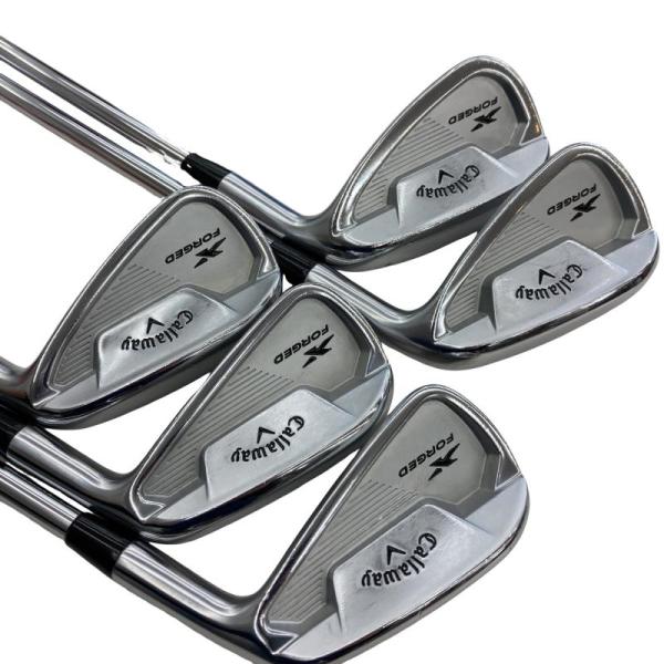 中古　Cランク　キャロウェイ　Ｘ　Ｘ　ＦＯＲＧＥＤ　ＳＴＡＲ（２０２１）　６Ｓ（実本数：５本セット）　アイアンセット　リシャフト 　フレックスその他 ロフト角:29.00