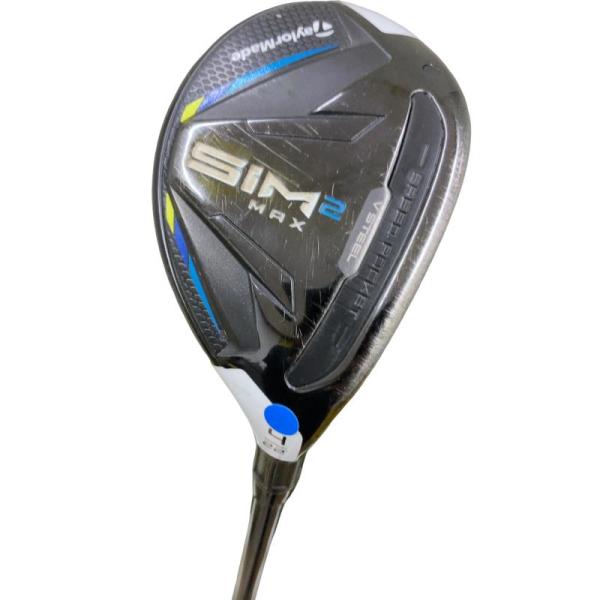 中古　Cランク　テーラーメイド　ＳＩＭ２　ＳＩＭ２　ＭＡＸ　Ｕ４　ユーティリティ　ＴＥＮＳＥＩ　ＢＬＵＥ　ＴＭ６０（ＳＩＭ２　ＵＴ） 　フレックスＲ ロフト角:22.00