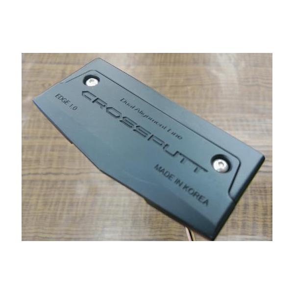 中古　Bランク　ＣＲＯＳＳＰＵＴＴ　ＣＲＯＳＳＰＵＴＴ　ＣＲＯＳＳＰＵＴＴ　Ｅｄｇｅ１．０（ブラック）　３４インチ　パター　スチール 　フレックスその他 ロフト角:3.00