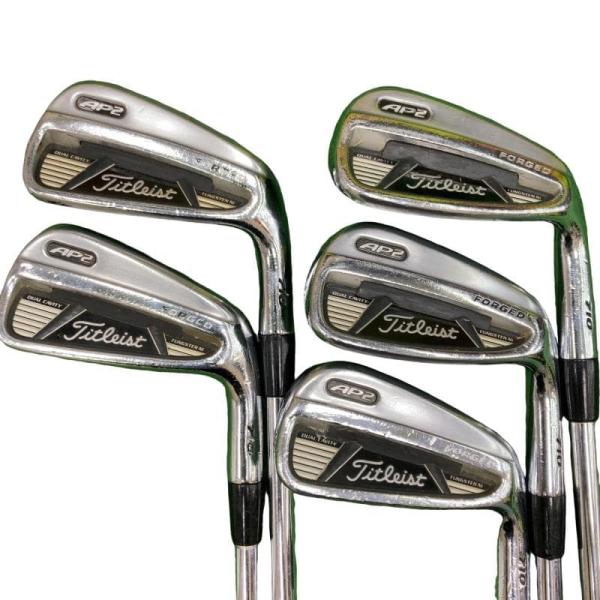 中古　Cランク　タイトリスト　Ｔｉｔｌｅｉｓｔ　Ｔｉｔｌｅｉｓｔ　ＡＰ２　７１０　６Ｓ（実本数：５本セット）　アイアンセット　Ｄｙｎａｍｉｃ　Ｇｏｌｄ 　フレックスＳ ロフト角:26.00